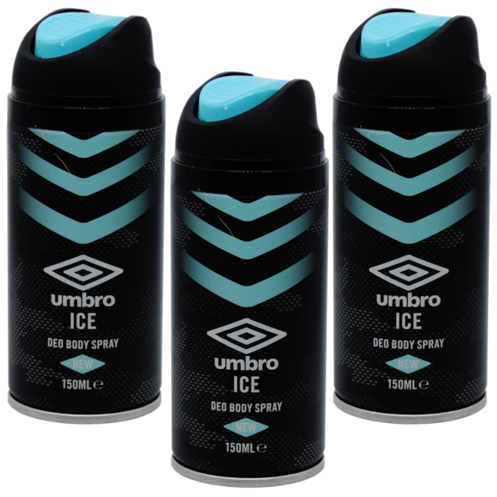 3x Umbro Ice Deodorant Body Spray 150ml (With A FREE Fridge Magnet ...